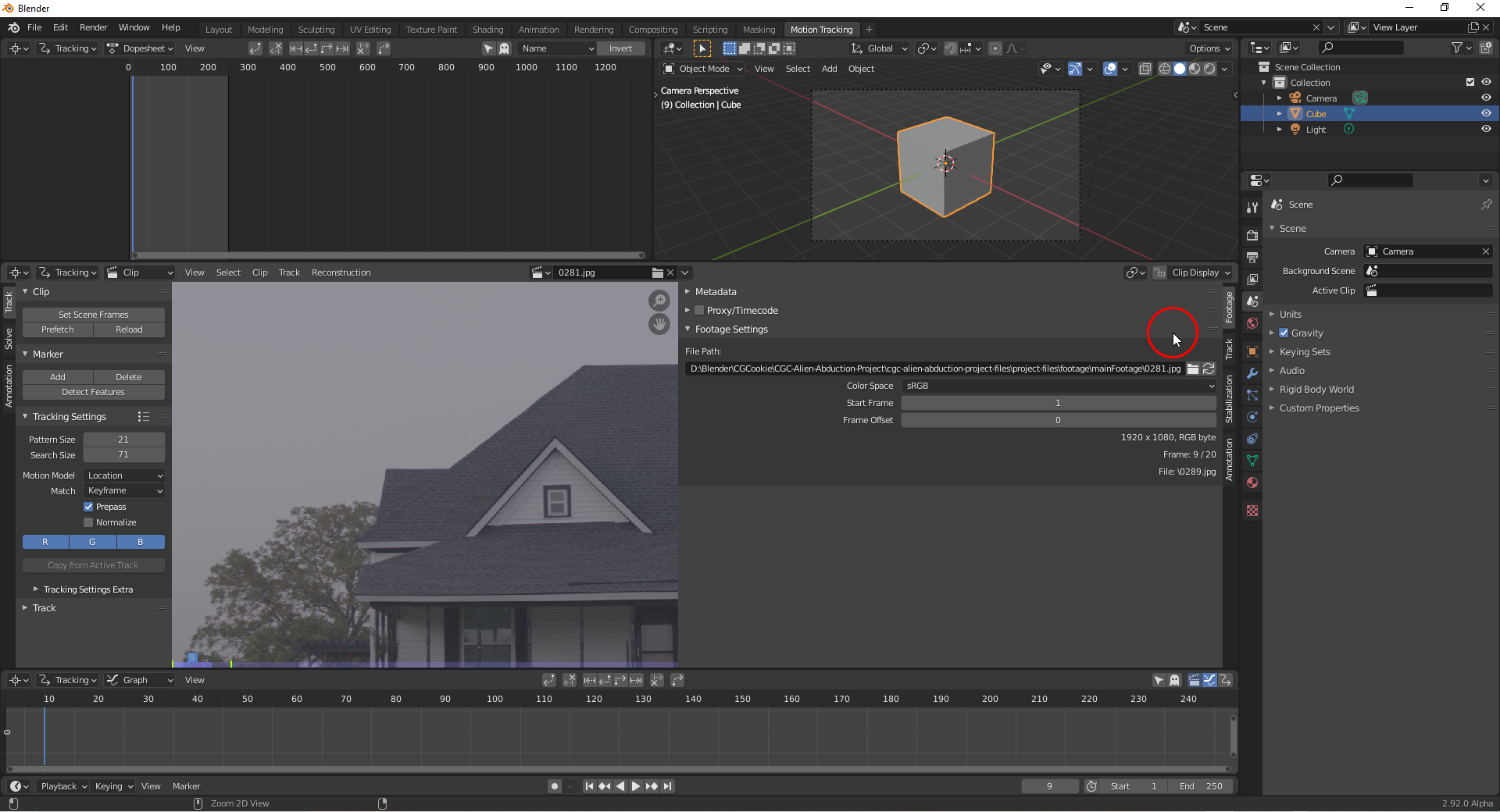 Loading an Image Sequence into the "Movie Clip Editor" - CG Cookie