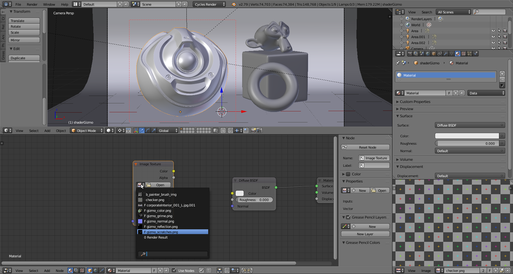 The zip file doens't contain all the textures - CG Cookie