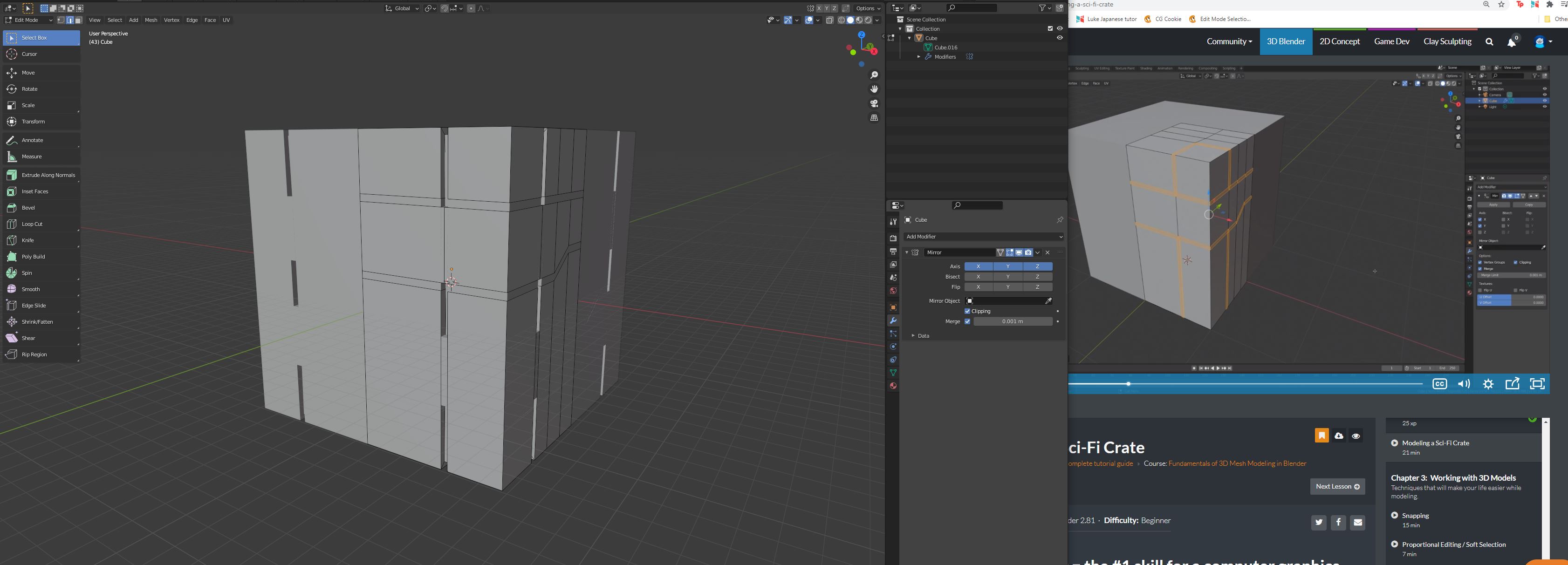Extrusion issue: Box underneath? - CG Cookie
