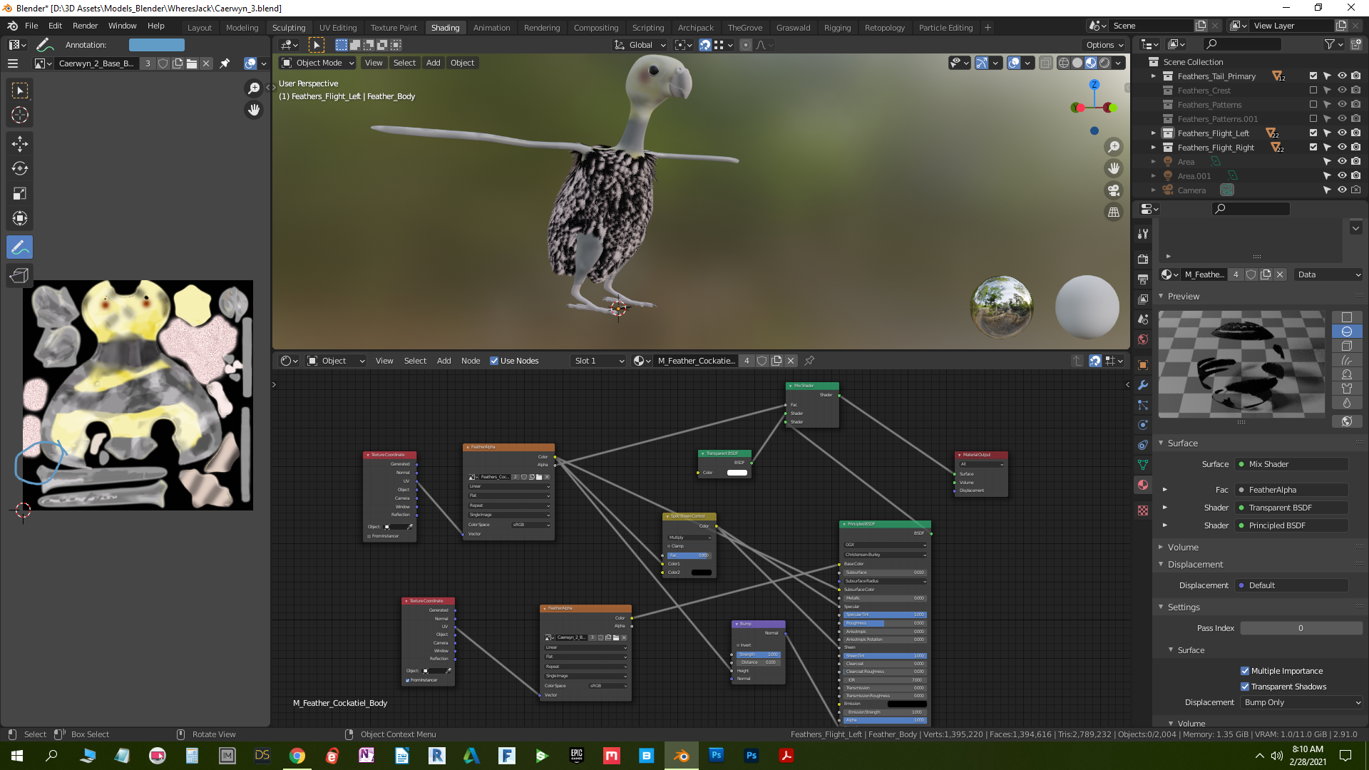 Question about particle hair instanced objects inheriting Texture Colors - CG Cookie