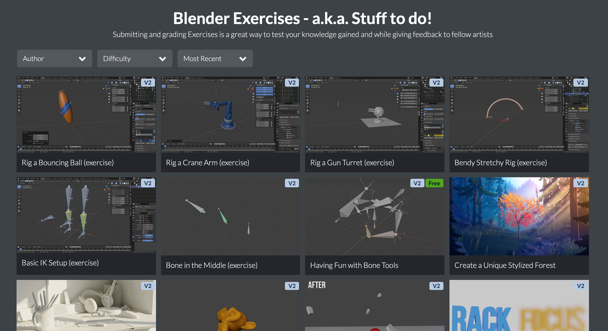 Participate in an exercise - CG Cookie
