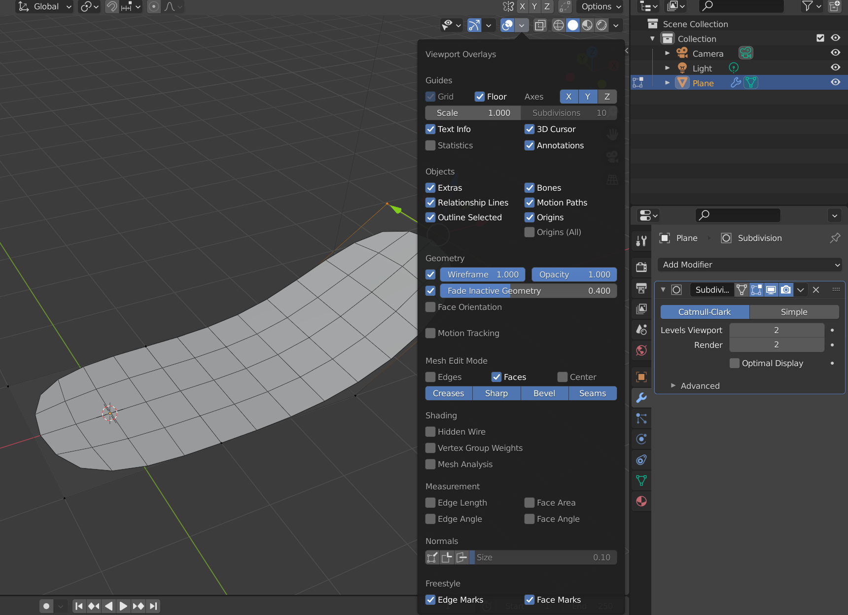 How do I show subdivision wireframe in Blender 2.92? - CG Cookie