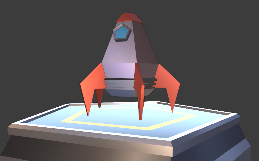 Low Poly Rocket : Log - CG Cookie