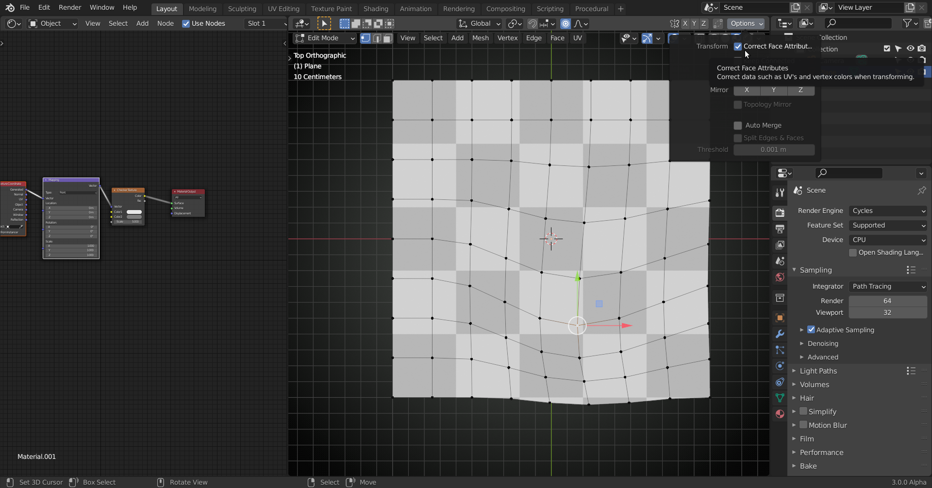 Texture deformation - CG Cookie