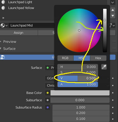 Weird color values: mine do not correspond to the instructor - CG Cookie