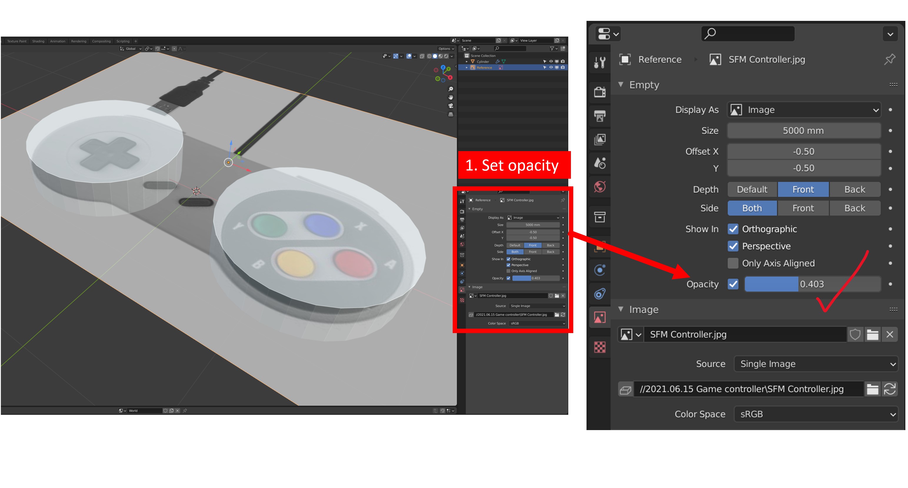 Why reference image opacity always reset to 1 anytime I add new mesh ...