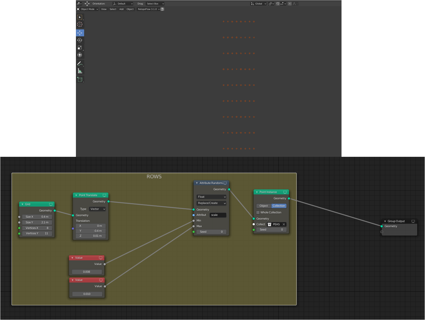 Question - geometry nodes grid points - CG Cookie
