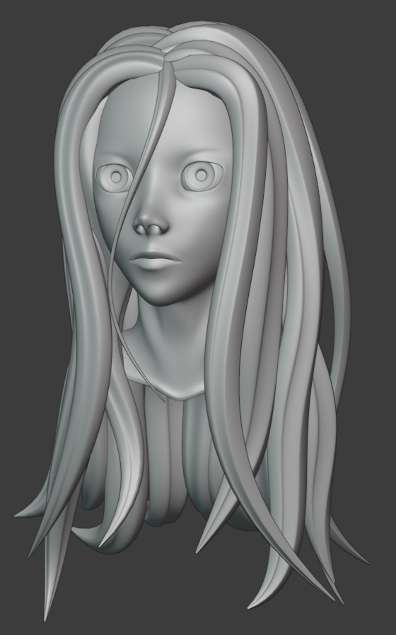 My attempt + quick attempt at hair - CG Cookie