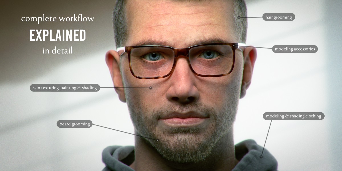 HUMAN: Realistic Portrait Creation with Blender is coming to Blender Market and CG Cookie - CG ...