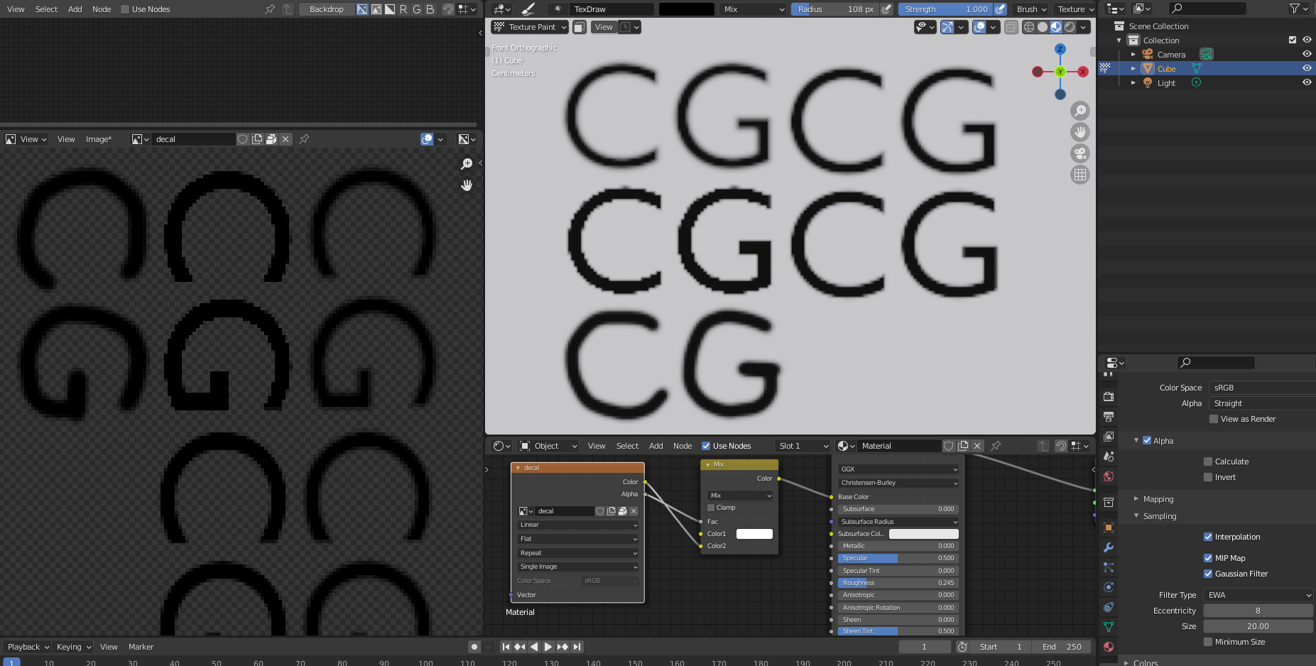 Normal map stamp pixelation - CG Cookie