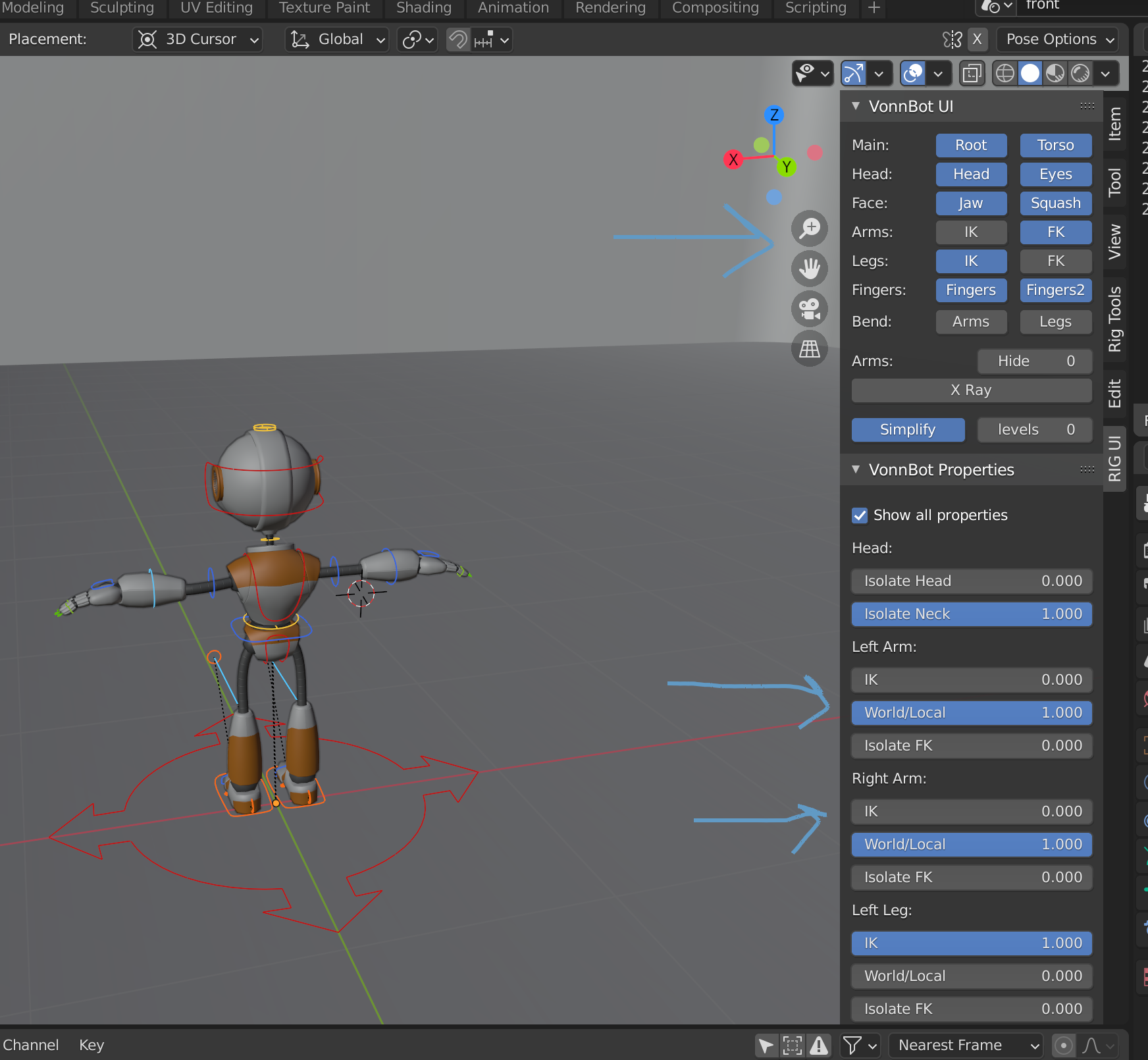 Arm FK Rotation. - CG Cookie