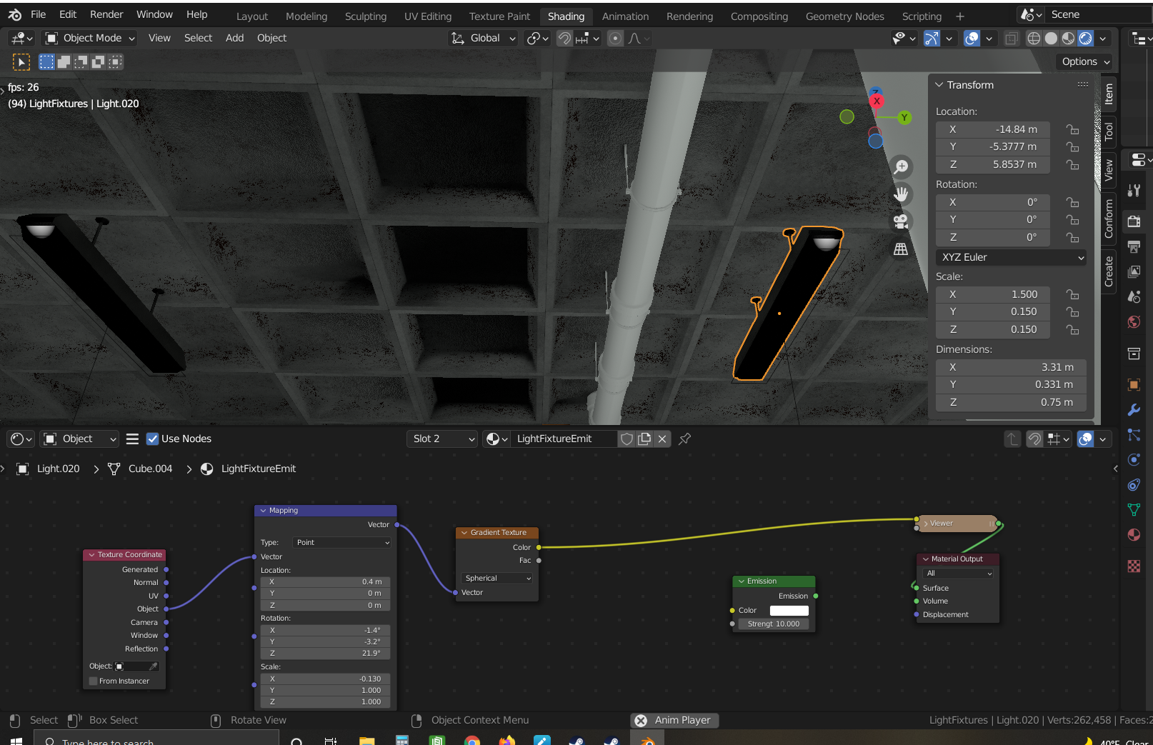 SOLVED - HELP - with gradient texture on emission: Create Realistic ...