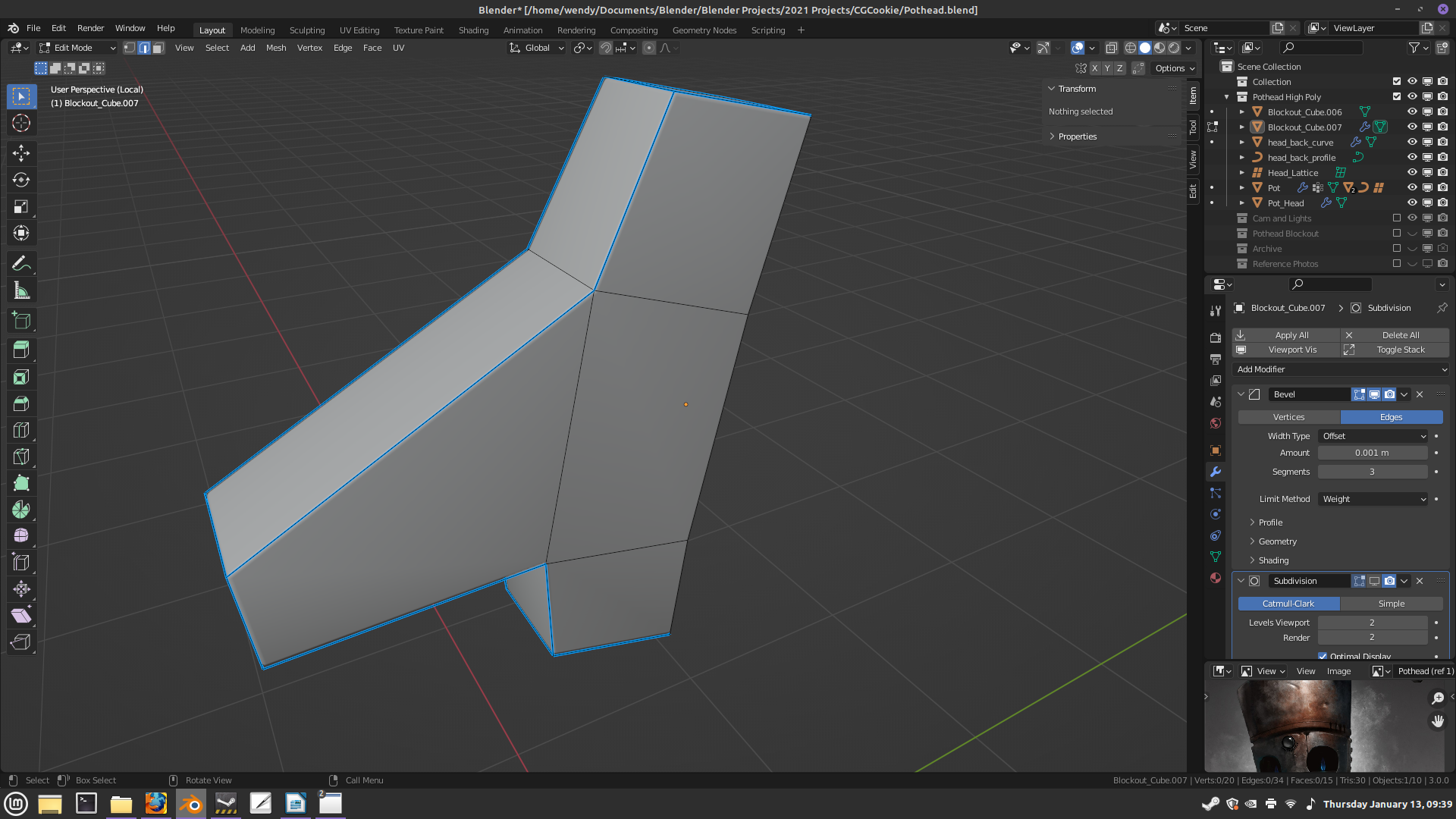 When I do the Bevel Weight to fix the shading issues it doesn't work. - CG Cookie