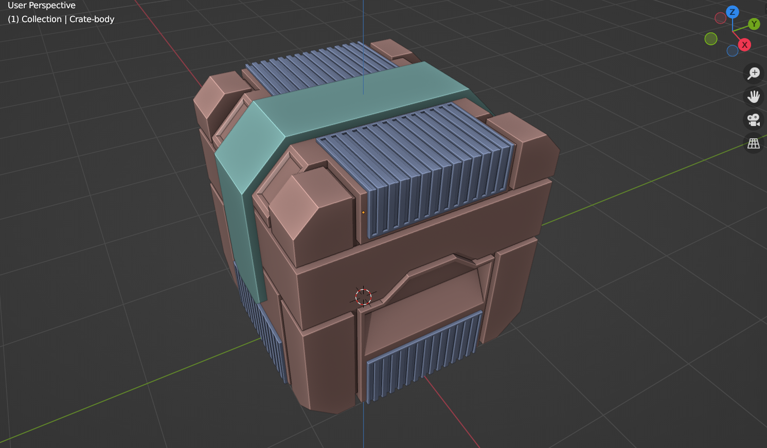 Submitting my exercise attempt (Modeling a Sci-Fi Crate) - CG Cookie