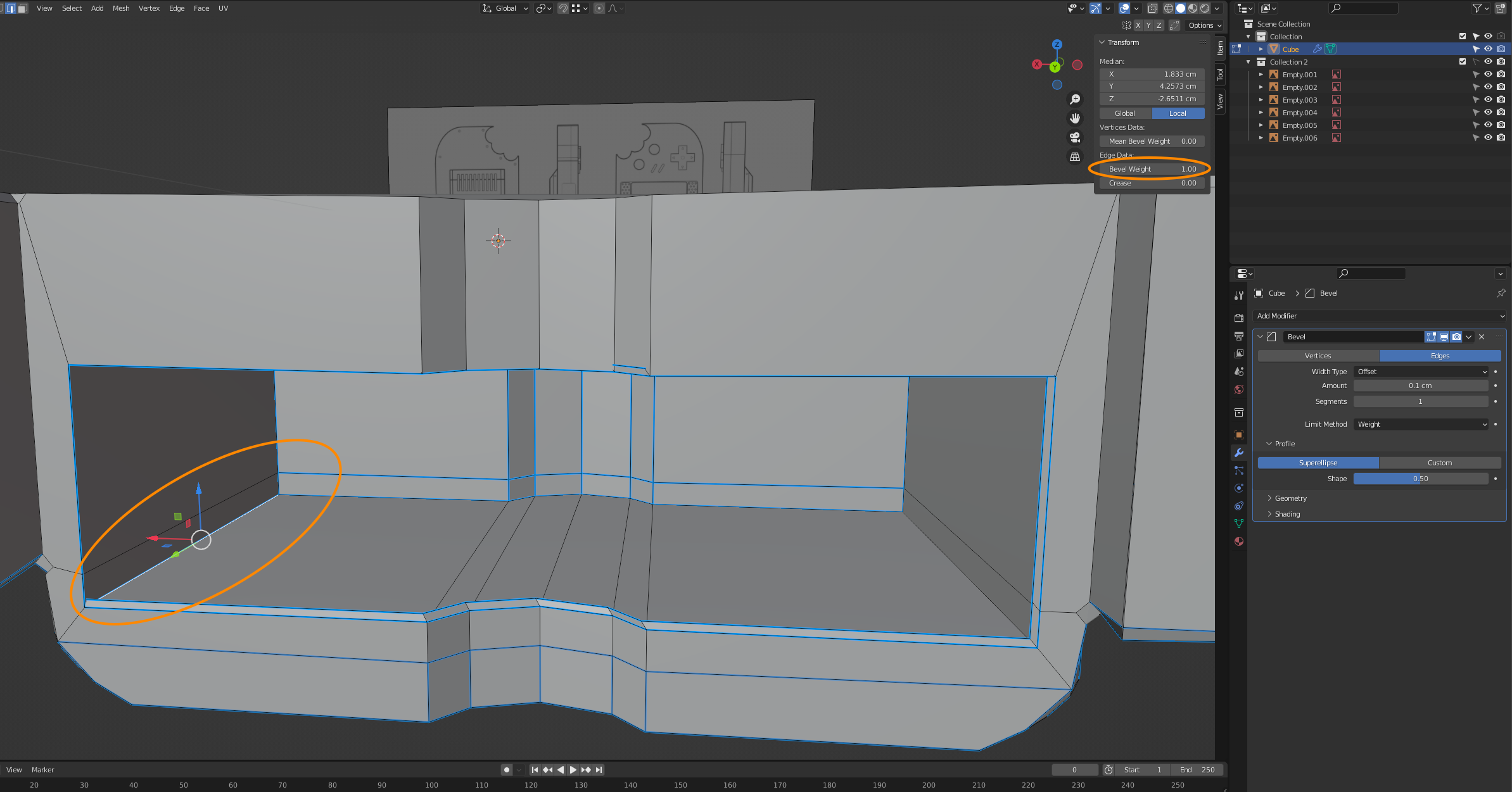 Question about bevel modifier in blender - CG Cookie