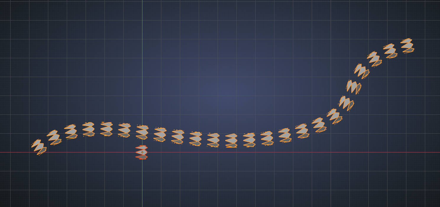 [Creating snake scale] any way to work with Array modifier with Bezier curve without stretching ...