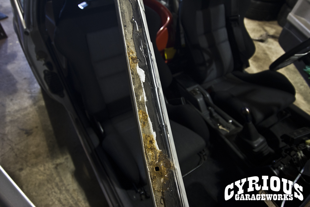 AE86 Windshield Frame Restoration