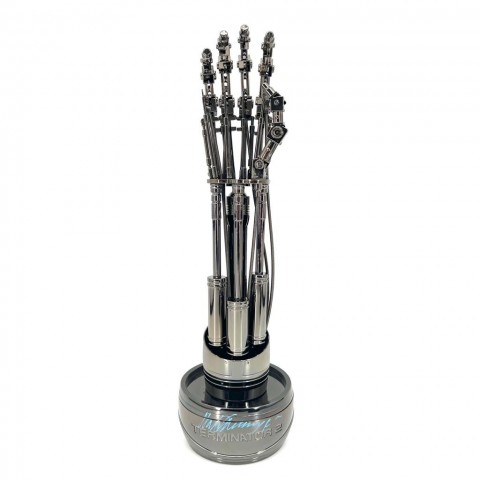 Arnold Schwarzenegger Signed Terminator Arm in Display Case - CharityStars