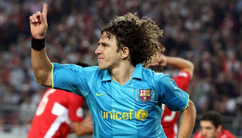 Puyol Official Barcelona Signed Shirt, 2007/08 - CharityStars