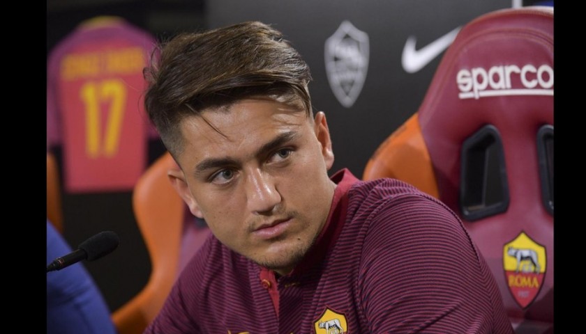 Under's Official AS Roma Worn Polo Shirt, 2018/19 Season - CharityStars