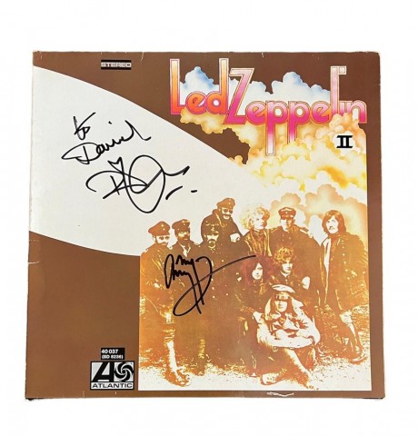 Vinile "Led Zeppelin II" autografato dai Led Zeppelin - CharityStars
