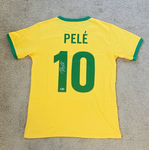 Pele Brazil Signed Shirt - CharityStars