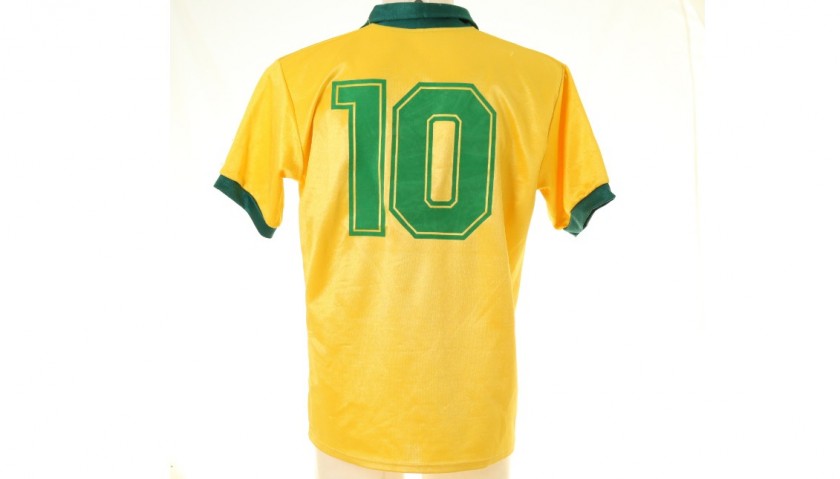 Zico Official Brazil Signed Shirt, 1986 - CharityStars