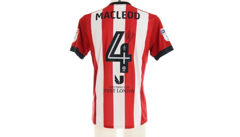 Maglia "Poppy" Macleod Brentford indossata in partita - Autografata ...