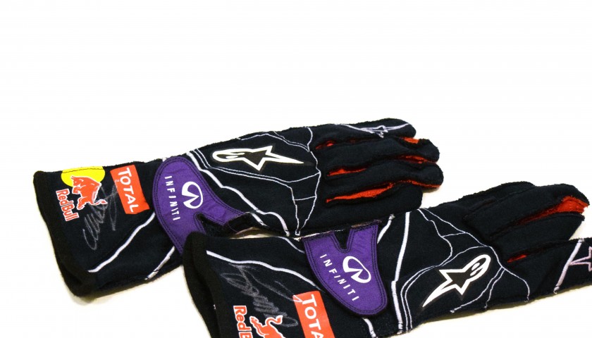 A Pair of Mark Webber Signed Racing Gloves - CharityStars