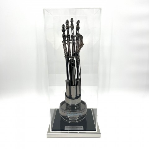 Arnold Schwarzenegger Signed Terminator Arm in Display Case - CharityStars