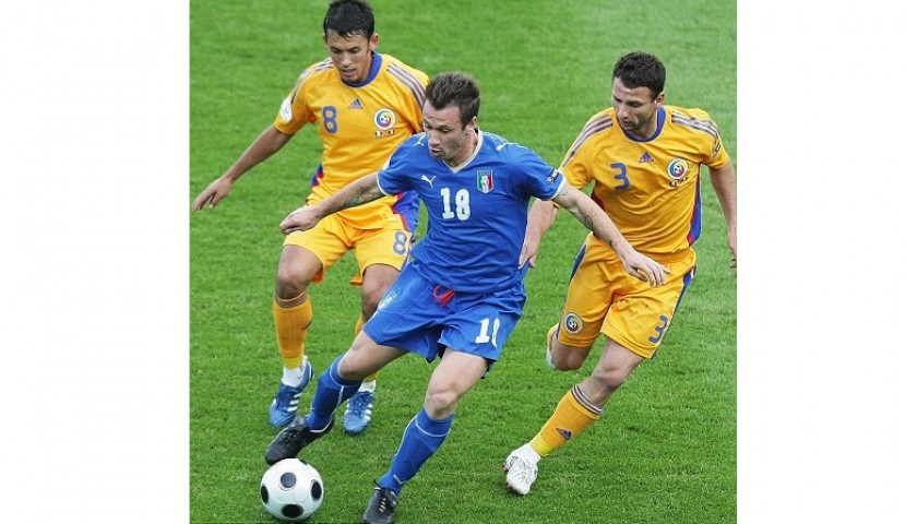 Maglia Ufficiale Cassano Italia, Euro 2008 - Autografata - CharityStars