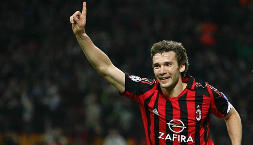Maglia ufficiale Shevchenko Milan, 2005/06 - Autografata - CharityStars