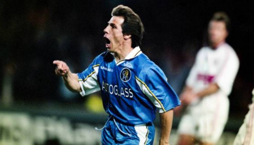 Maglia ufficiale Zola Chelsea, 1997/98 - CharityStars