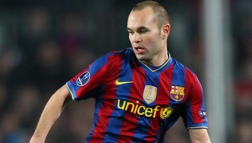 Maglia gara Iniesta Barcellona, UCL 2009/10 - CharityStars