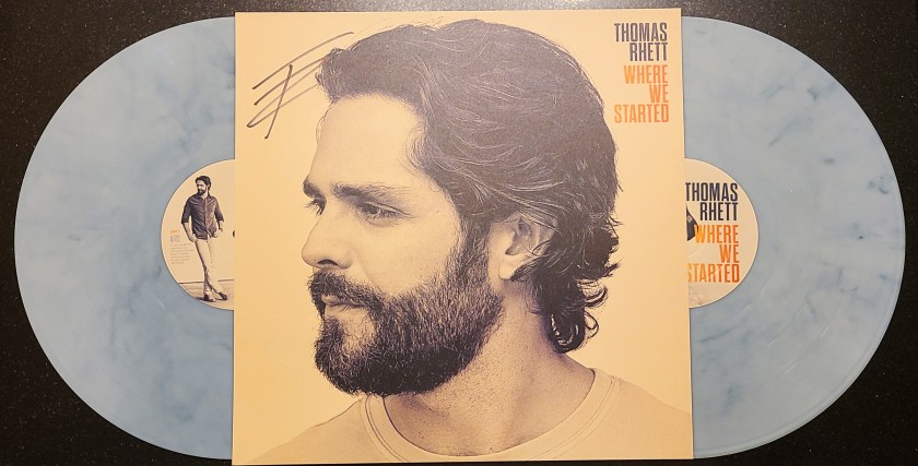 Album "Where We Started" con raro vinile blu autografato da Thomas ...