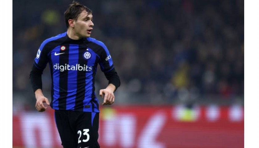 Barella Authentic Inter Signed Shirt, 2022/23 - CharityStars