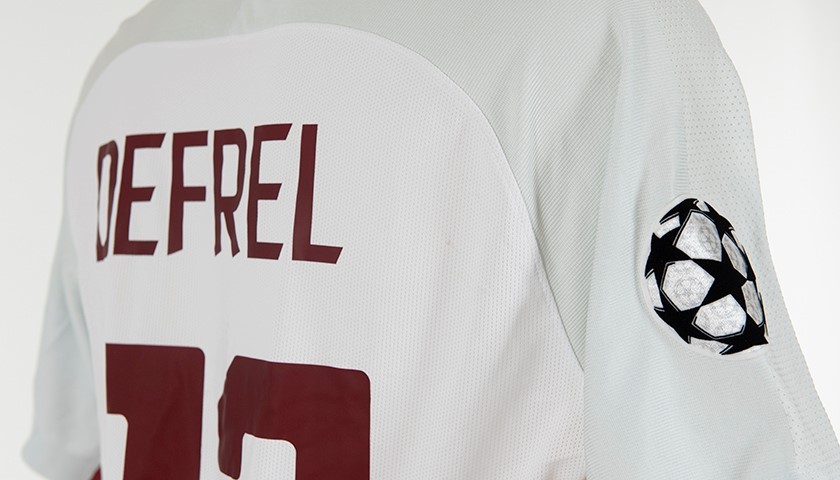 Defrel match-worn shirt Qarabag-Roma - CharityStars