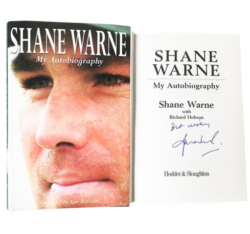 Shane Warne Signed Autobiography - CharityStars