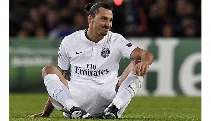 Ibrahimovic Official PSG Signed Shirt, 2014/15 - CharityStars