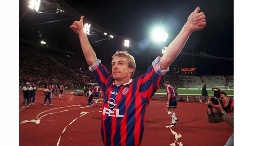 Maglia ufficiale Klinsmann Bayern Monaco, 1995/96 - Autografata ...