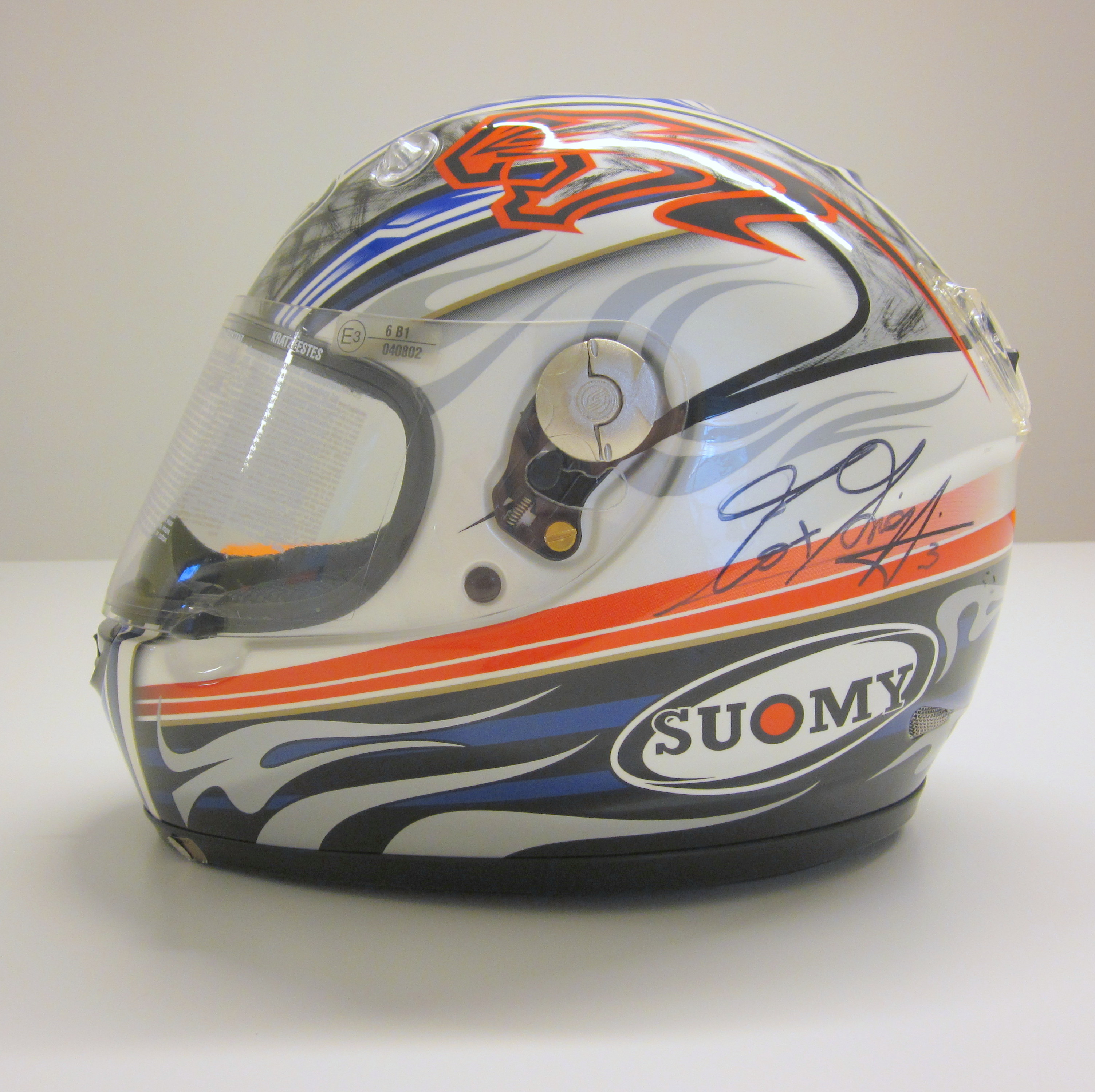 Max Biaggi autographed helmet - CharityStars