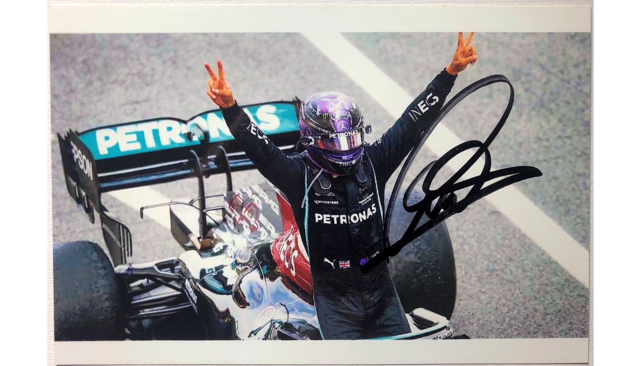 Lewis Hamilton Signed Photograph - CharityStars