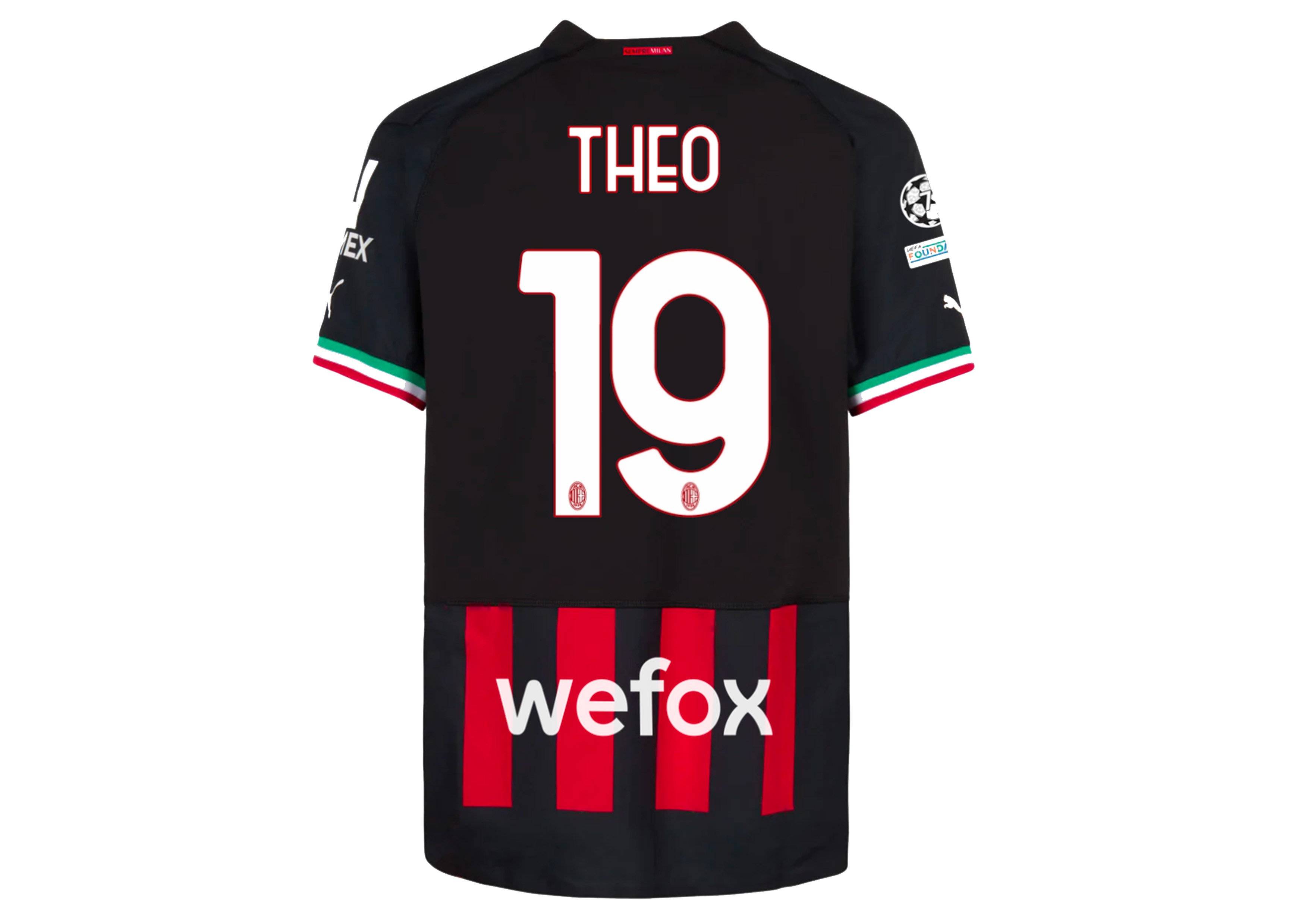 Maglia Theo Hernández Milan, 2022/2023 - Autografata con dedica ...