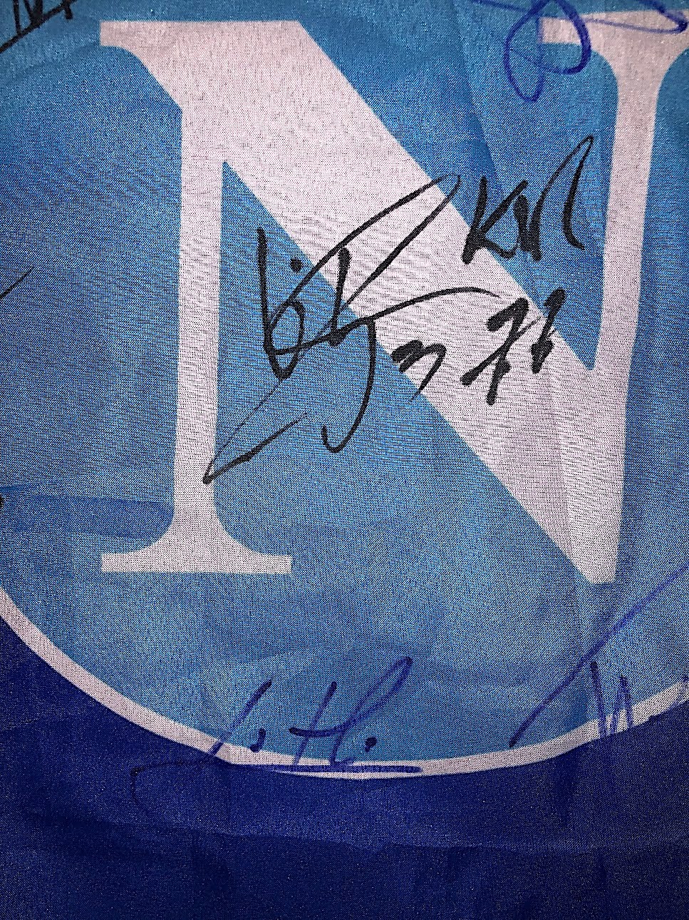 Official Napoli Flag - Signed by the Squad - CharityStars