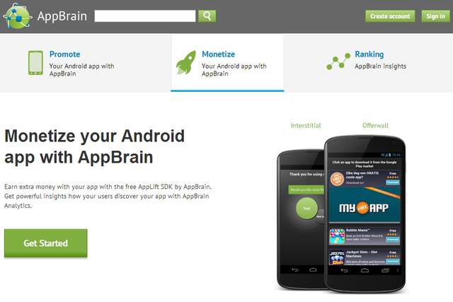 Setting Up AppBrain Ads | Andromo Support