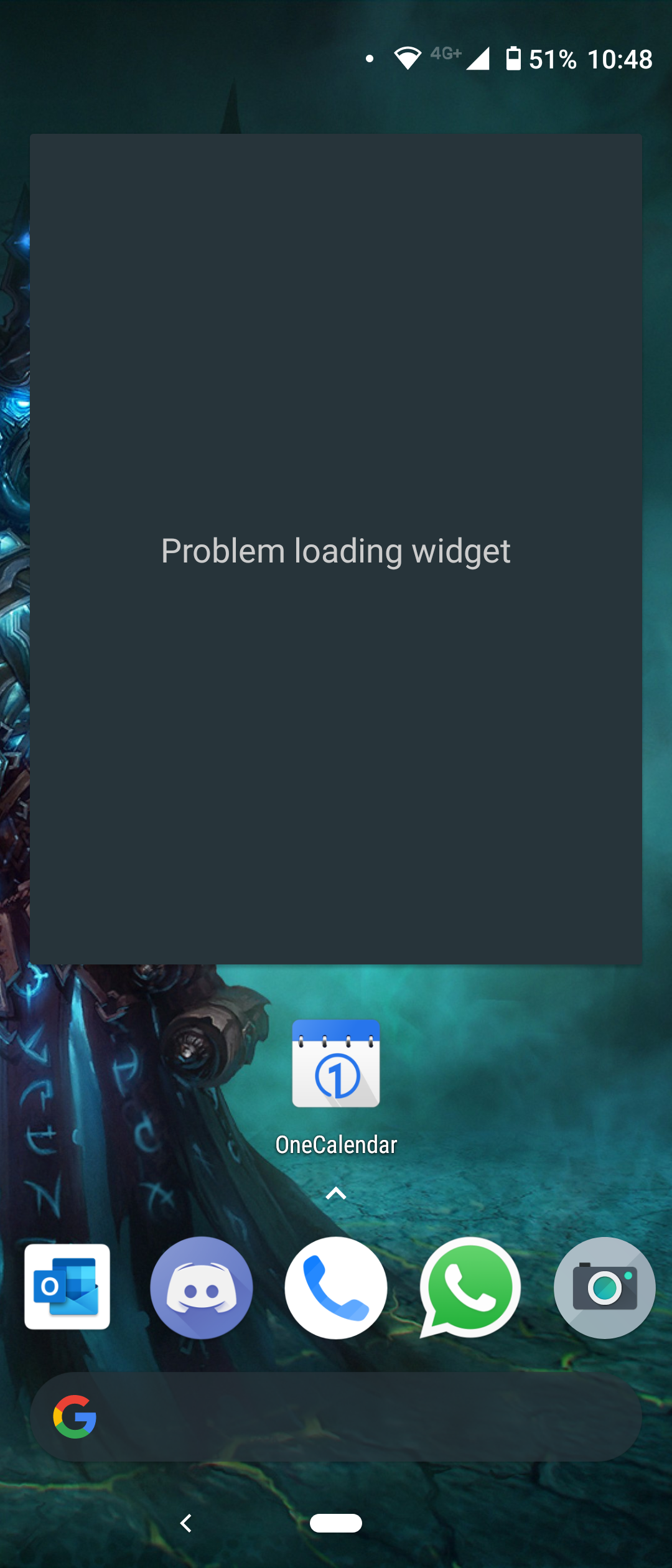 'Problem loading widget' after Feb 10 2020 update | OneCalendar Support