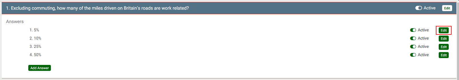 Edit an answer to a question | WorkRite Support