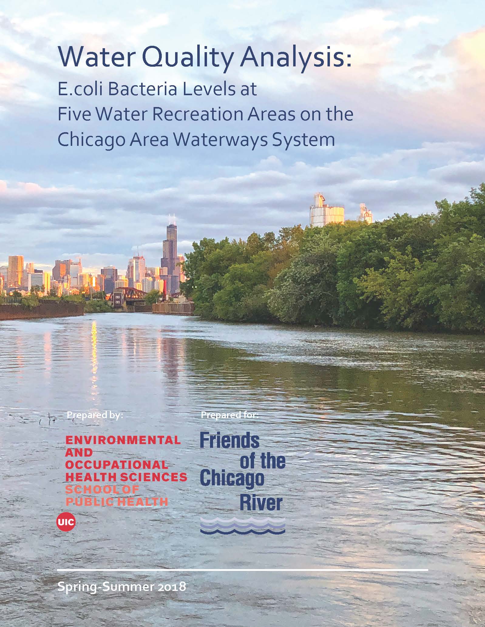 Chicago River: 2018 E coli Study - Policy - Advocacy - Friends of the ...
