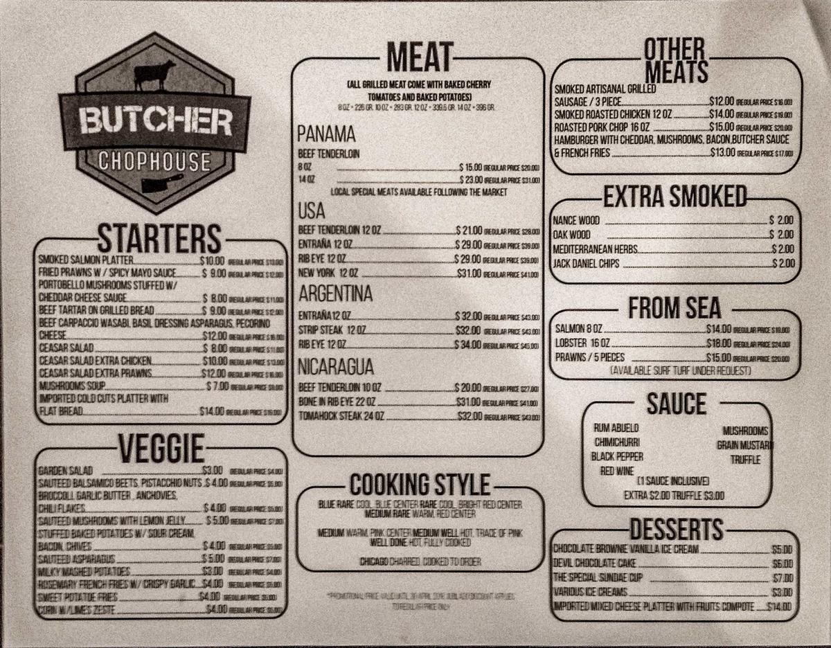 The New "Butcher Chophouse" in Boquete - Restaurants, Food / Groceries ...