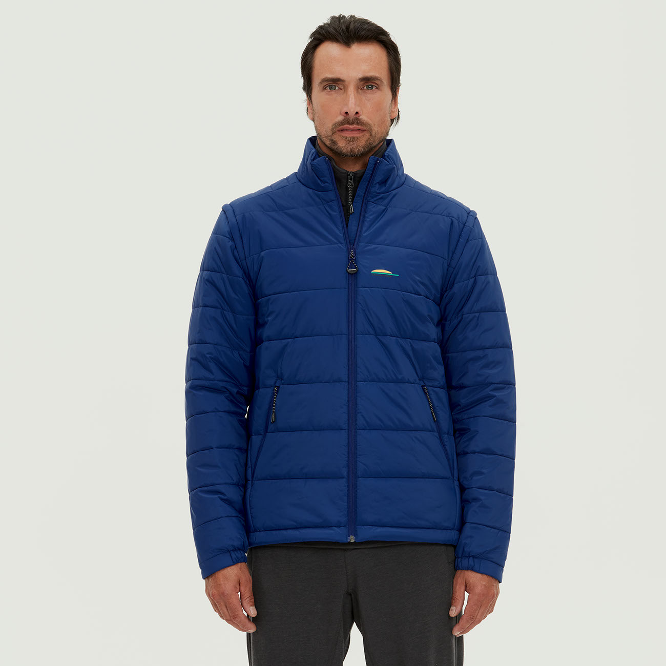 Primo - zip-off insulated jacket for men - Chlorophylle